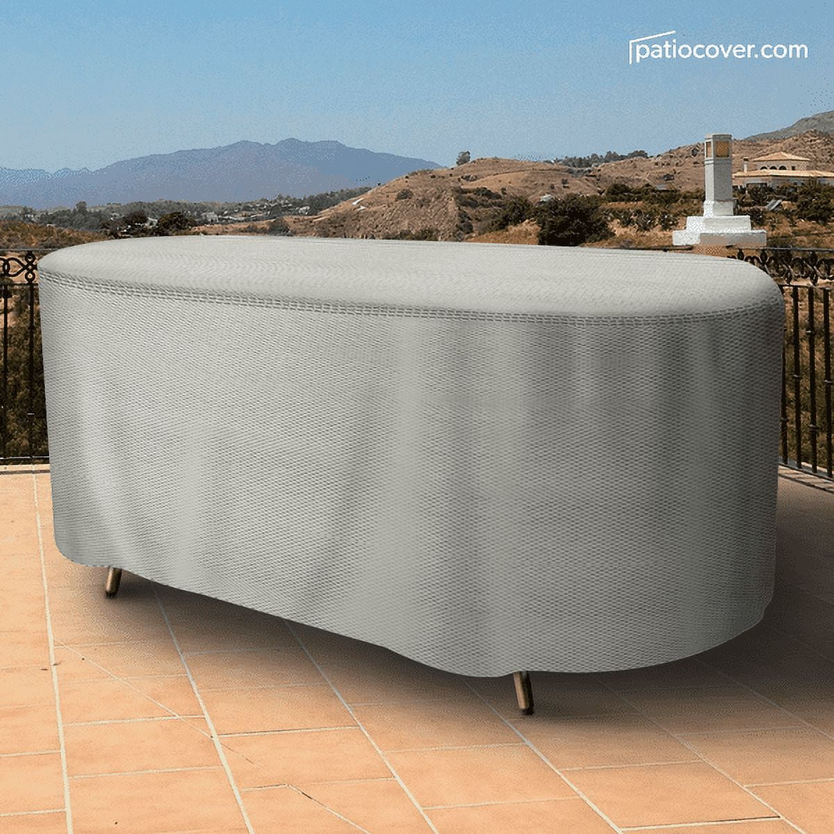 Patio Extra Large Waterproof Oval Table Cover - Outdoor Patio Table ...