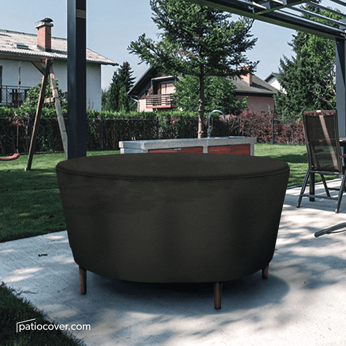 Patio Extra Large Waterproof Table Cover - Outdoor Round Side Table ...