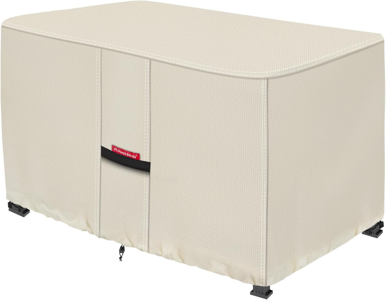 Patio Fire Pit Cover - Waterproof 600D Outdoor Rectangular Fire Table ...