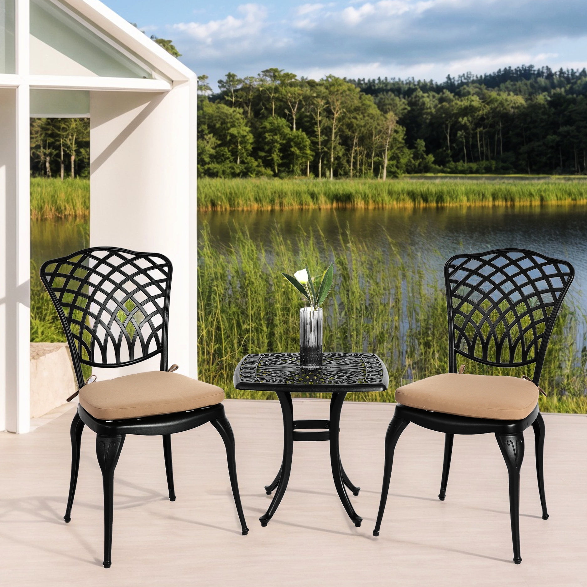 Patio Furniture 3 - Piece Bistro Set | Suitable for Balconies and ...