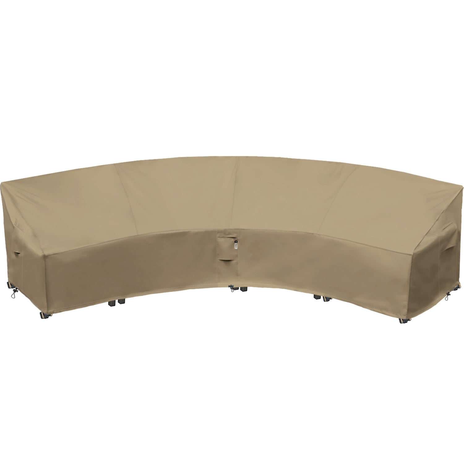 Patio Furniture Cover for Curved Outdoor Sectional Sofa 190 128 Reinforced Waterproof 600D Patio Sectional Couch Cover Half Moon Lawn Outside Garden Furniture Winter Protective Cover Walmart