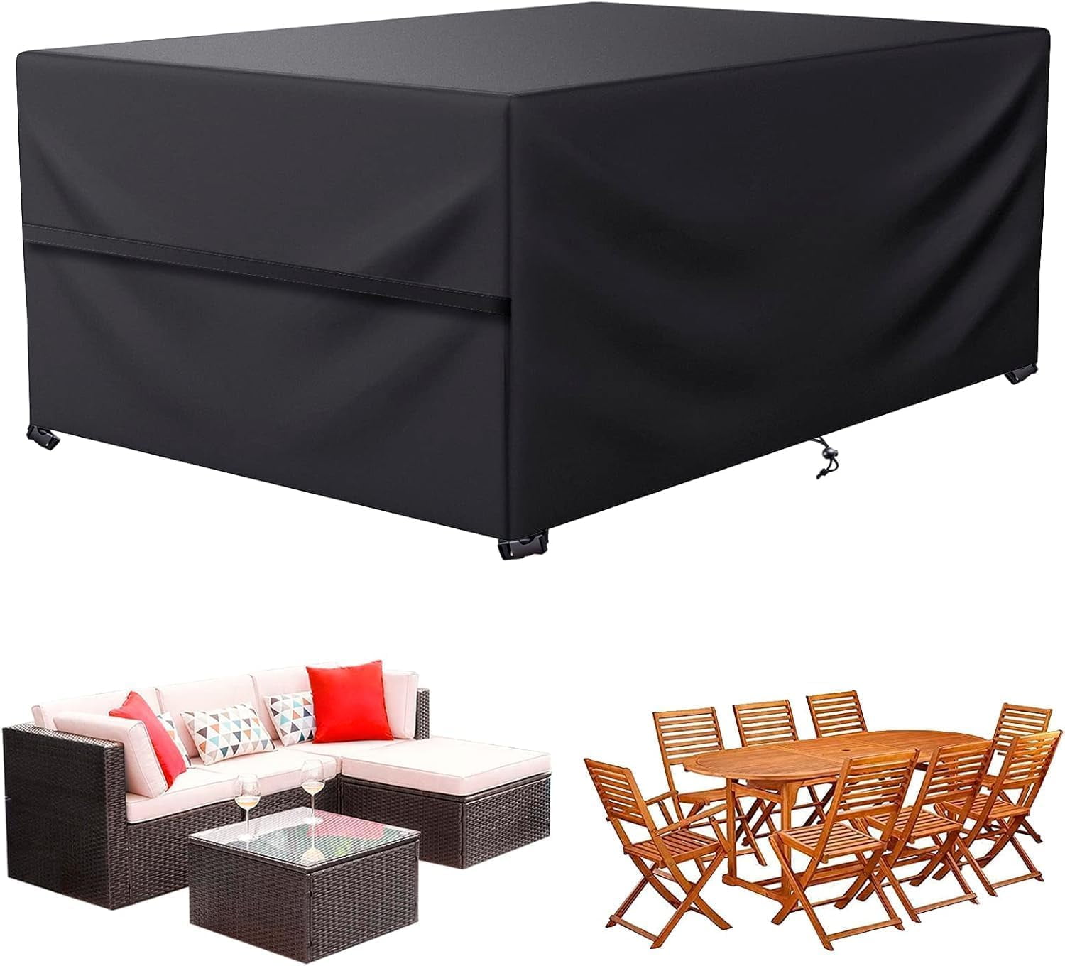 Patio Furniture Cover ,Waterproof Outdoor Sectional Couch Set Covers ...