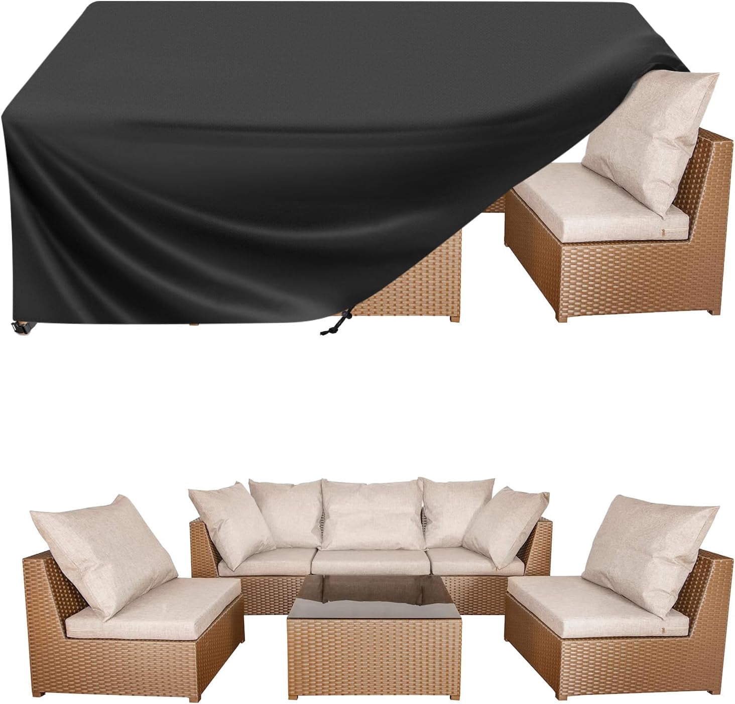 Patio Furniture Covers, 108×82 Outdoor Furniture Cover Waterproof ...