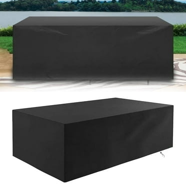 Rectangular Patio Dining Table Cover, Heavy Duty Weatherproof 210D ...