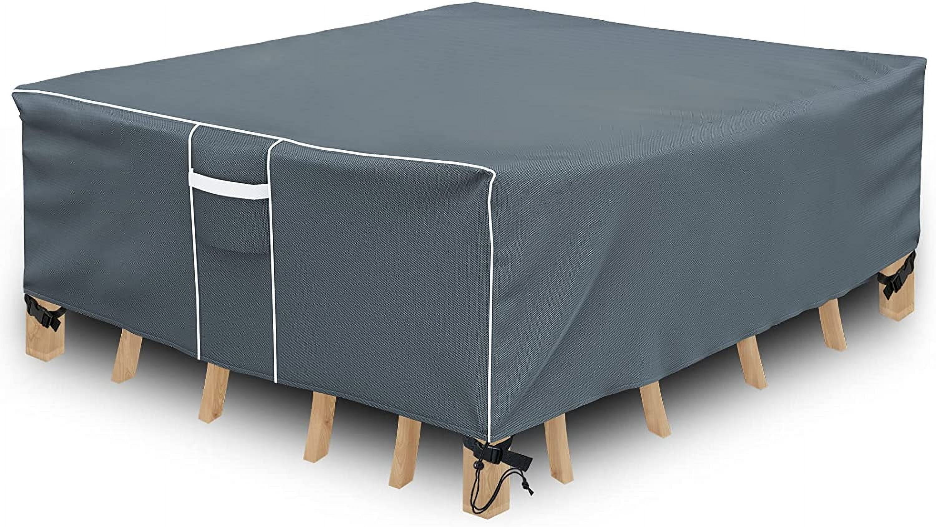 Patio Furniture Covers Waterproof, Square Outdoor Table Cover, 500D ...