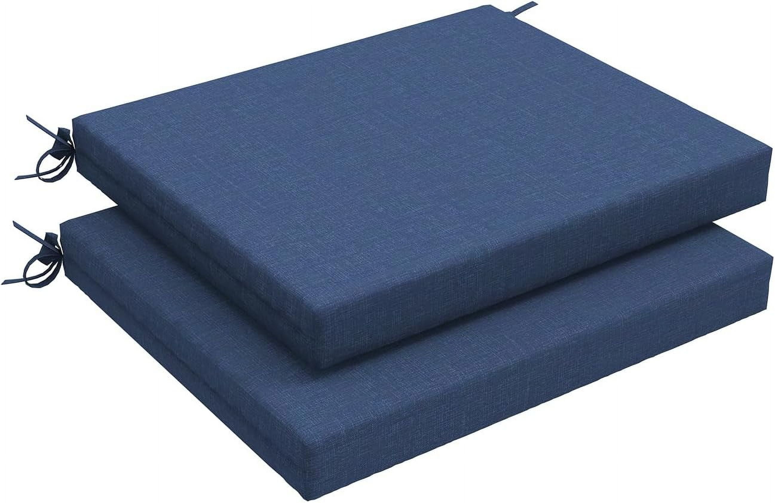 Patio Furniture Cushions, Outdoor Chair Pads with Ties for Dining Chairs and Garden Furniture ...