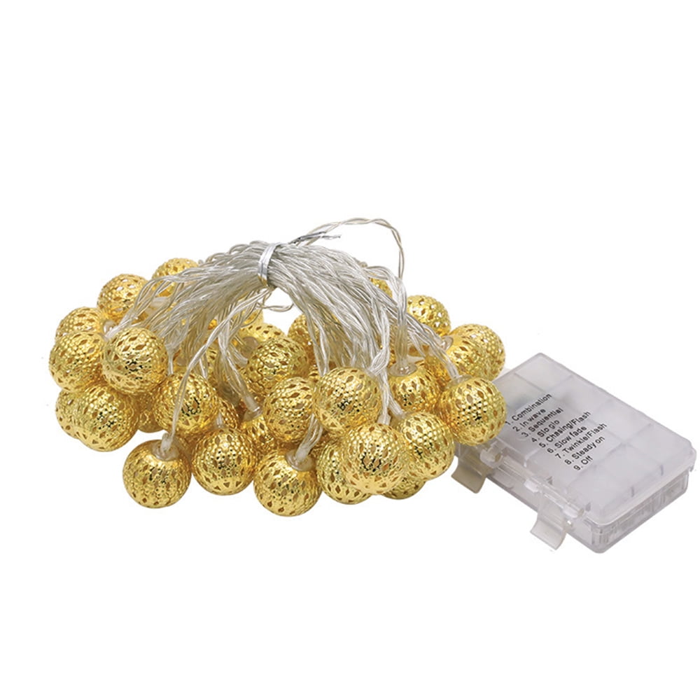 Battery Powered LED Lights Christmas String Lights Outdoor Decoration ...