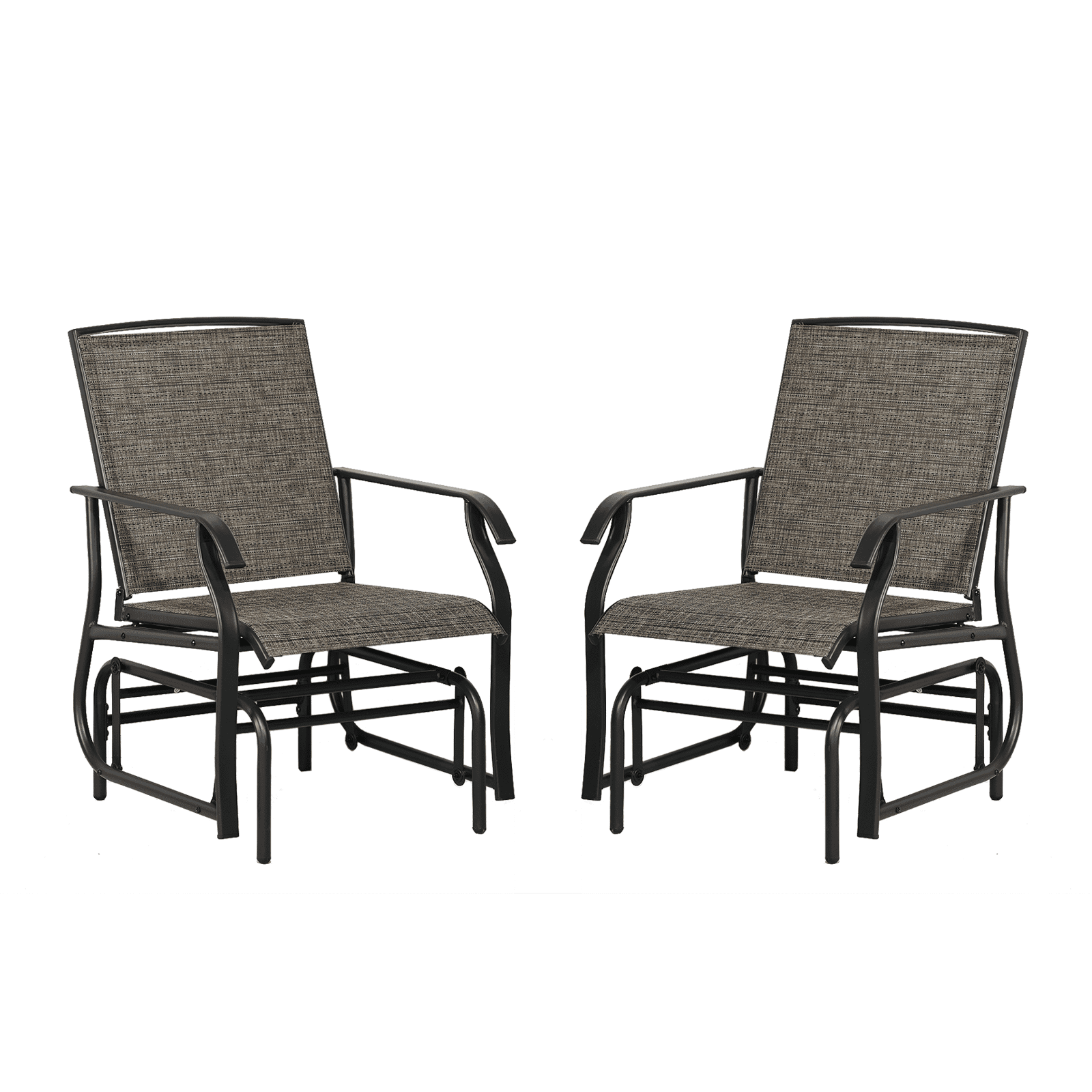 Patio Glider Chair - Outdoor Glider & Porch Glider with Sturdy Steel ...