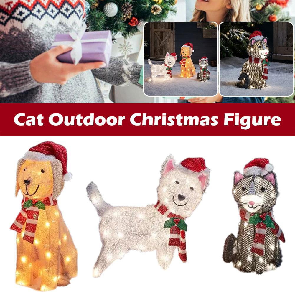 Patio LED Lights Holiday Christmas Pets LED Lights Furry Doodle Dog ...
