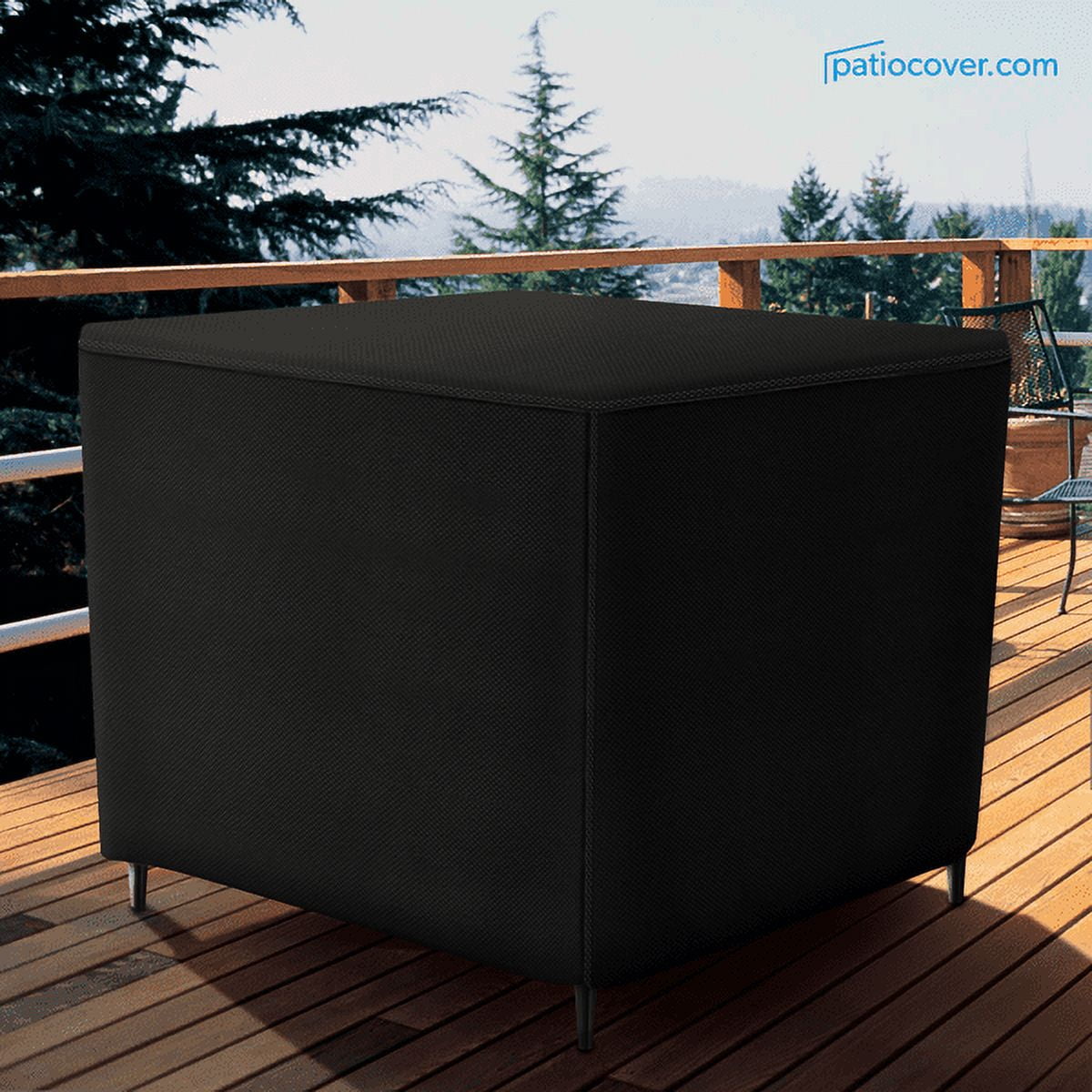 Patio Large Waterproof Ottoman Cover - Outdoor Square Side Table Covers ...