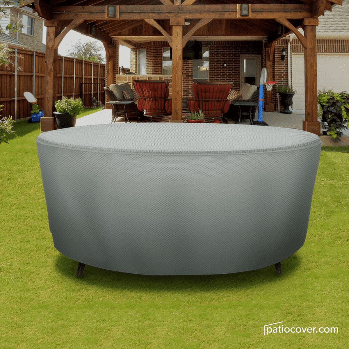 Patio Large Waterproof Table Cover - Outdoor Round Side Table Covers ...