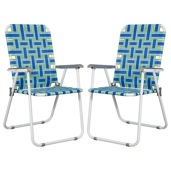 Aluminum Webbed Folding Lawn Chairs