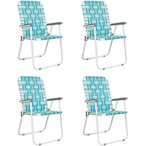 Aluminum Webbed Folding Lawn Chairs