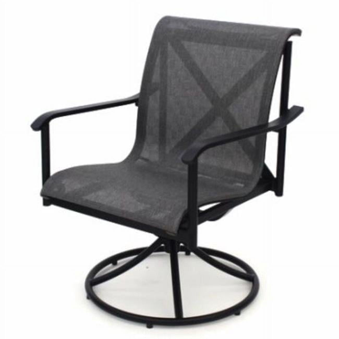 Patio Master 108354 Norwalk Aluminum Sling Swivel Rocker Dining Chair ...