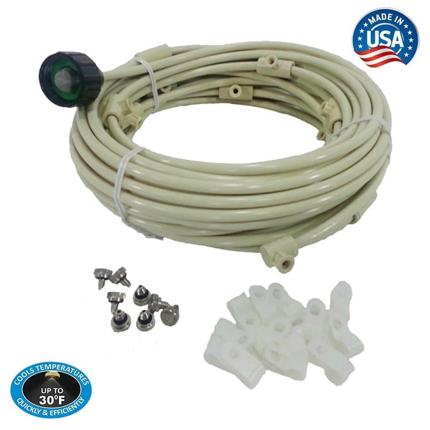 Patio Misting Kit - Pre- Assembled Misting System - Cools temperatures ...