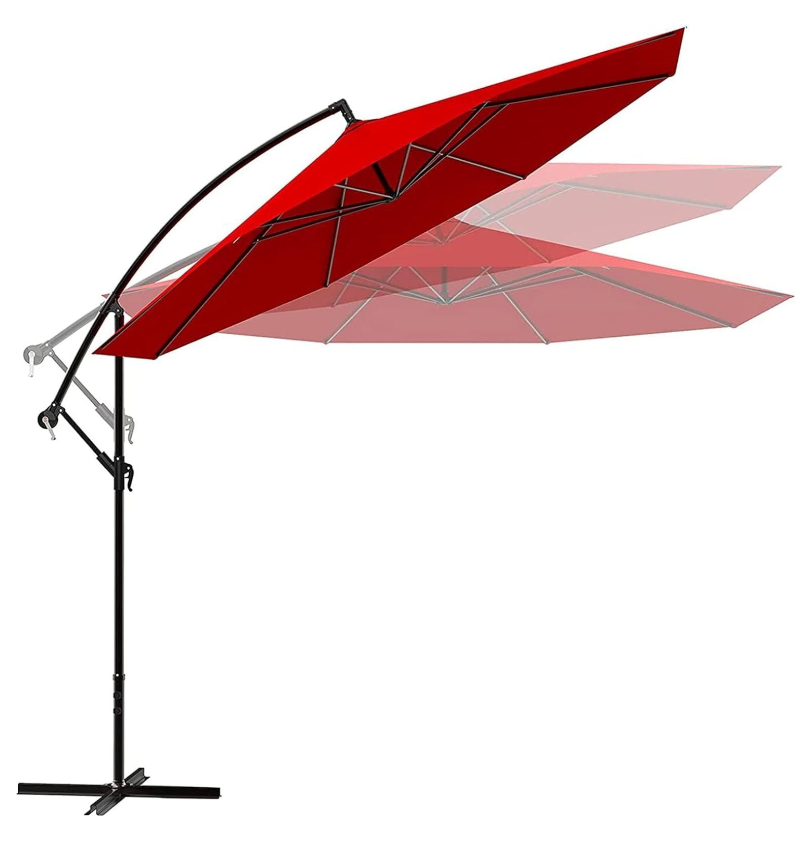 Patio Offset Umbrella Outdoor Cantilever Umbrella Hanging Umbrellas ...