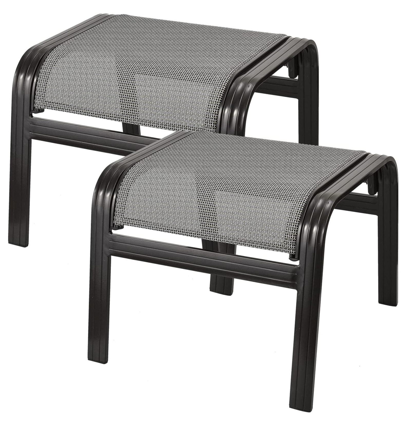 Patio Ottomans Outdoor Foot Rest Aluminum Patio Footstool Samll Seat ...