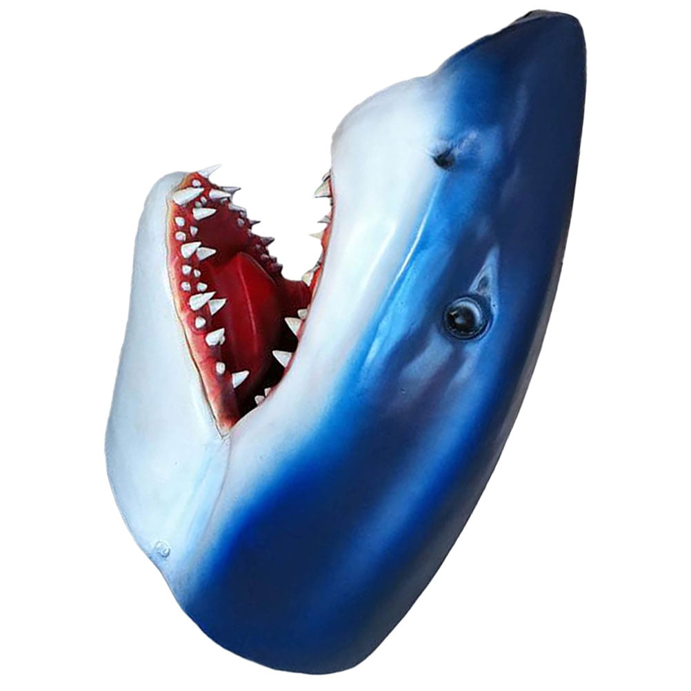 Patio Outdoor Decorations Realistic Sea Creature Fake Shark Statue ...