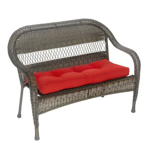 Patio Outdoor, Indoor Red Bench Cushion - 43" x 19" x 3" - Walmart.com