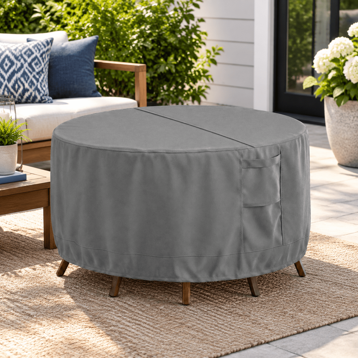 Patio Outdoorniture Covers Waterproof Round Table Cover - Walmart.com