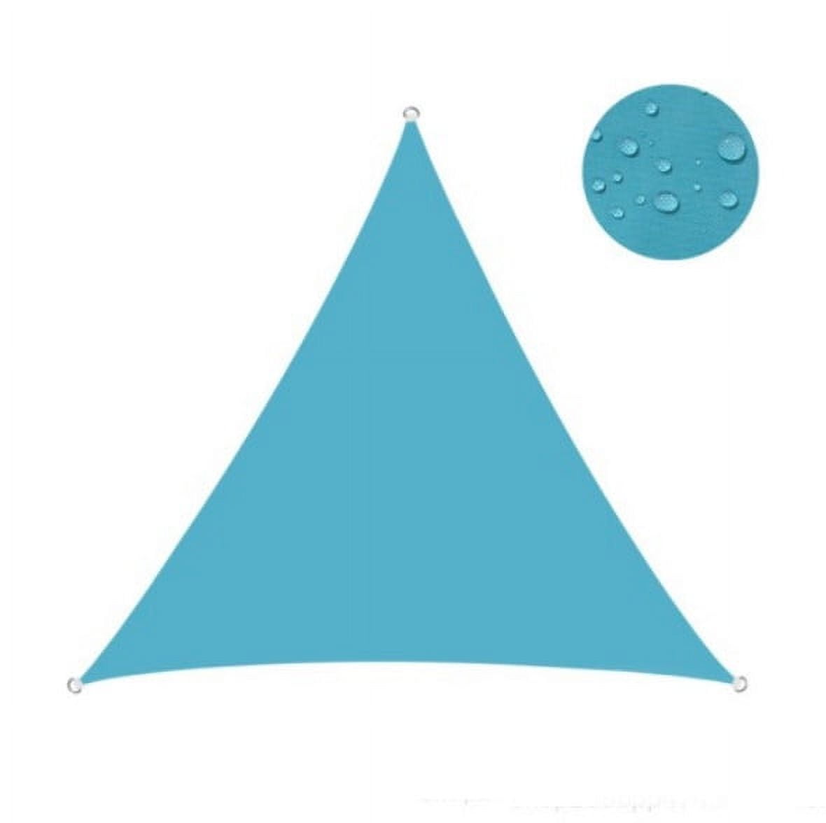 Patio Paradise Sun Shade Sail Triangle Canopy, Permeable Shade Cloth ...