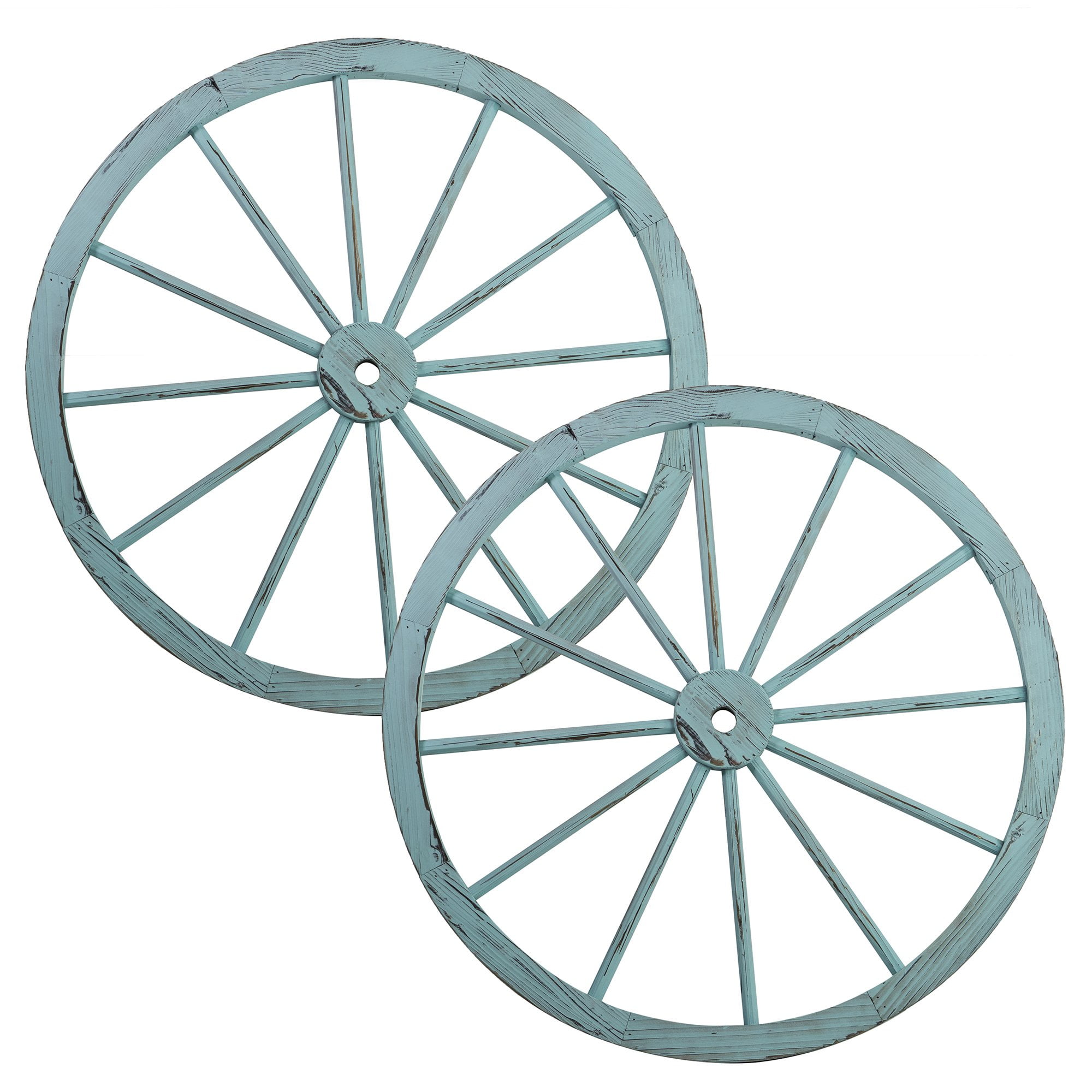 Patio Premier 32" Wooden Wagon Wheel, 2 PK - Walmart.com