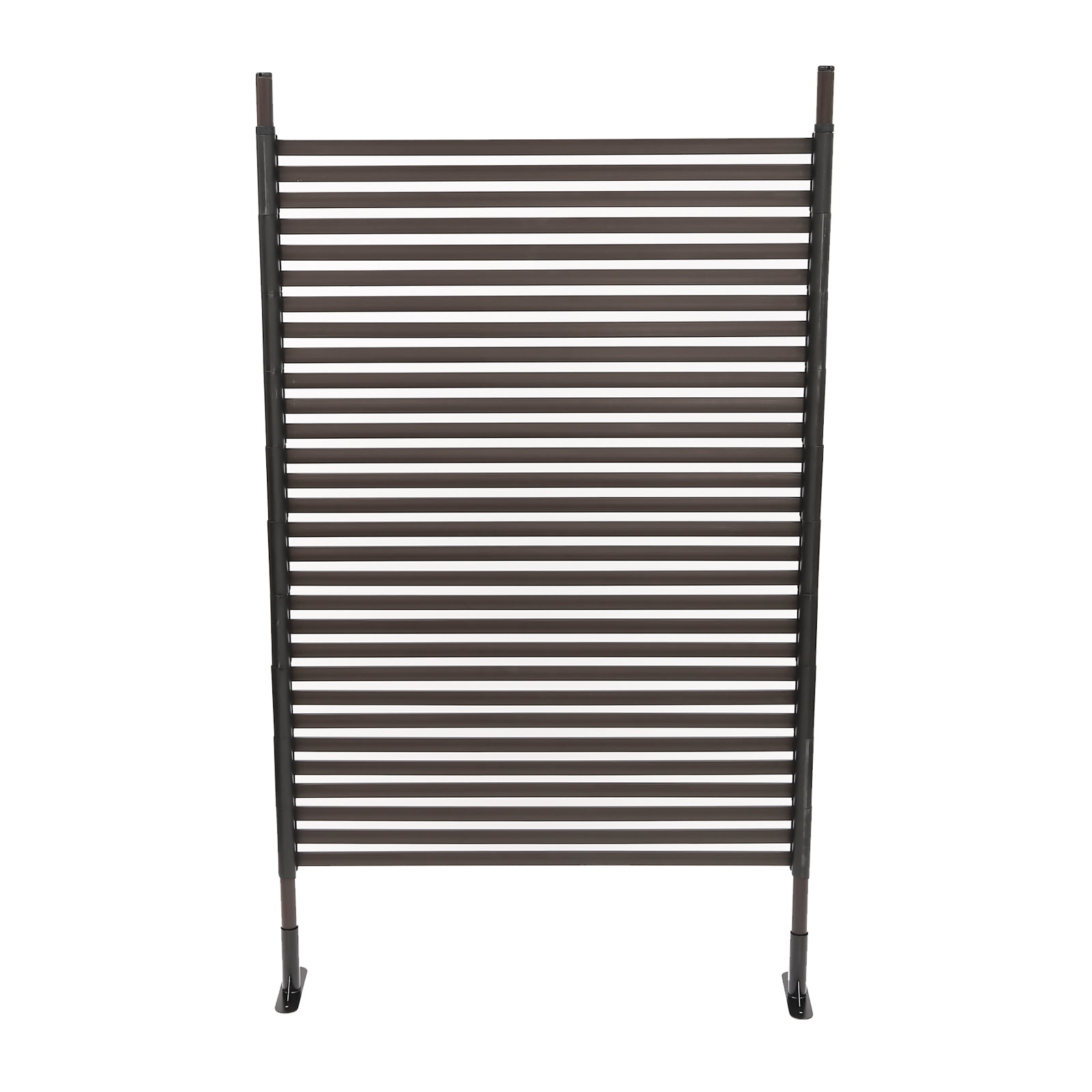 Patio Privacy Screen, Adjustable Height Steel Frame, Rust-Proof and ...