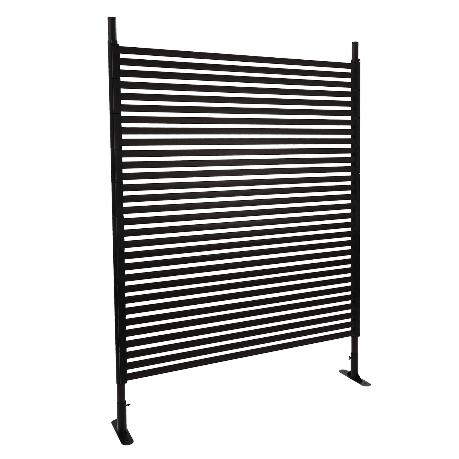 Patio Privacy Screen, Rust-Proof Steel Construction, Adjustable Height ...