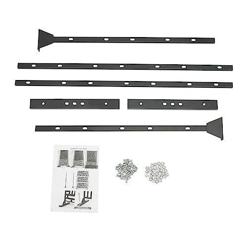 Patio Privacy Screen with Stand, 71" H x 44.5" W Waves Pattern Metal ...