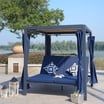 Christopher Knight Home Heminger Outdoor Patio Daybed Lounge Furniture ...