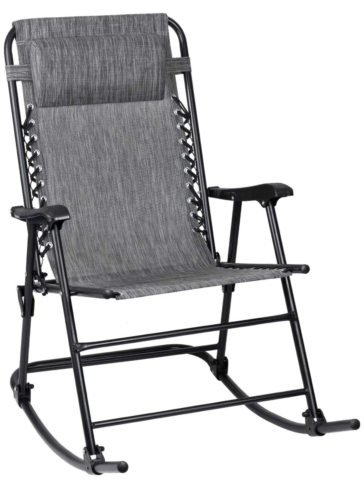 Patio Rocking Chair Chair Outdoor Folding Recliner Foldable Lounge ...