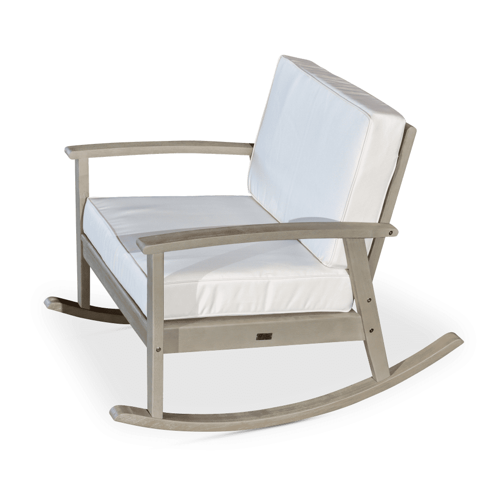 Patio Rocking Chair, Deep Seat Rocker with Thicken Cushion and Backrest ...