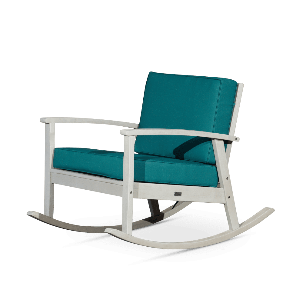 Patio Rocking Chair, Deep Seat Rocker with Thicken Cushion and Backrest ...