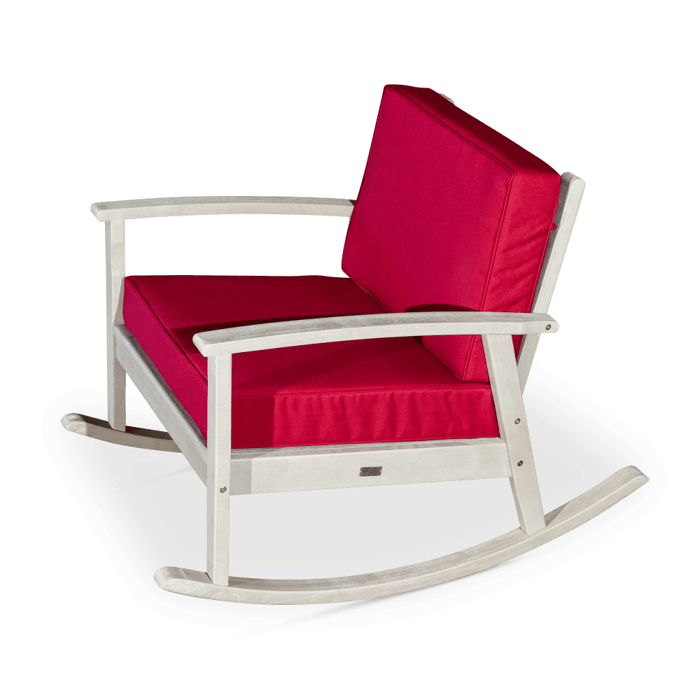Patio Rocking Chair, Deep Seat Rocker with Thicken Cushion and Backrest ...