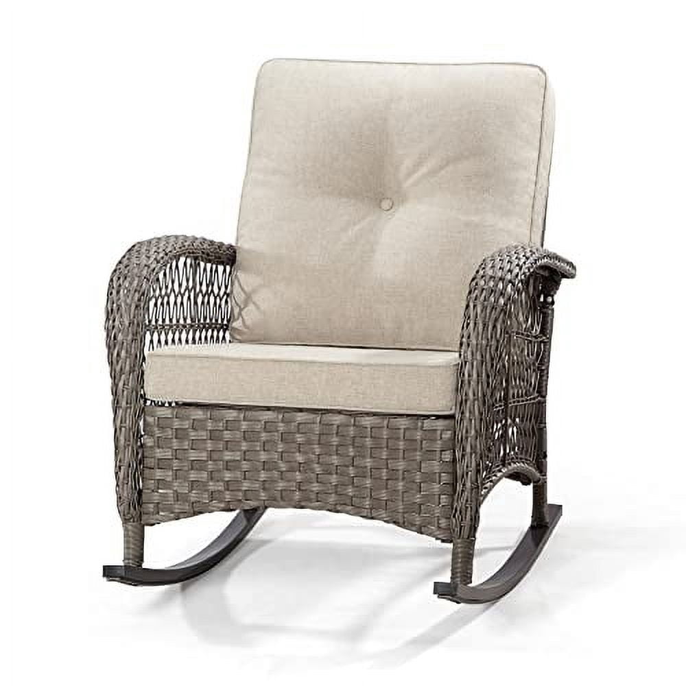 Patio Rocking Chair - Outdoor Rocker Chair with Safe Rocking Design ...