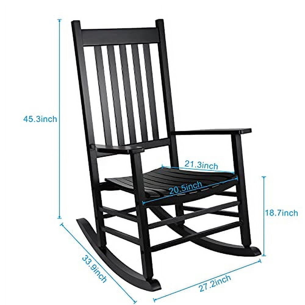 Patio Rocking Chair, Outdoor Rocking Chair, Wood Porch Rocker, Wooden ...
