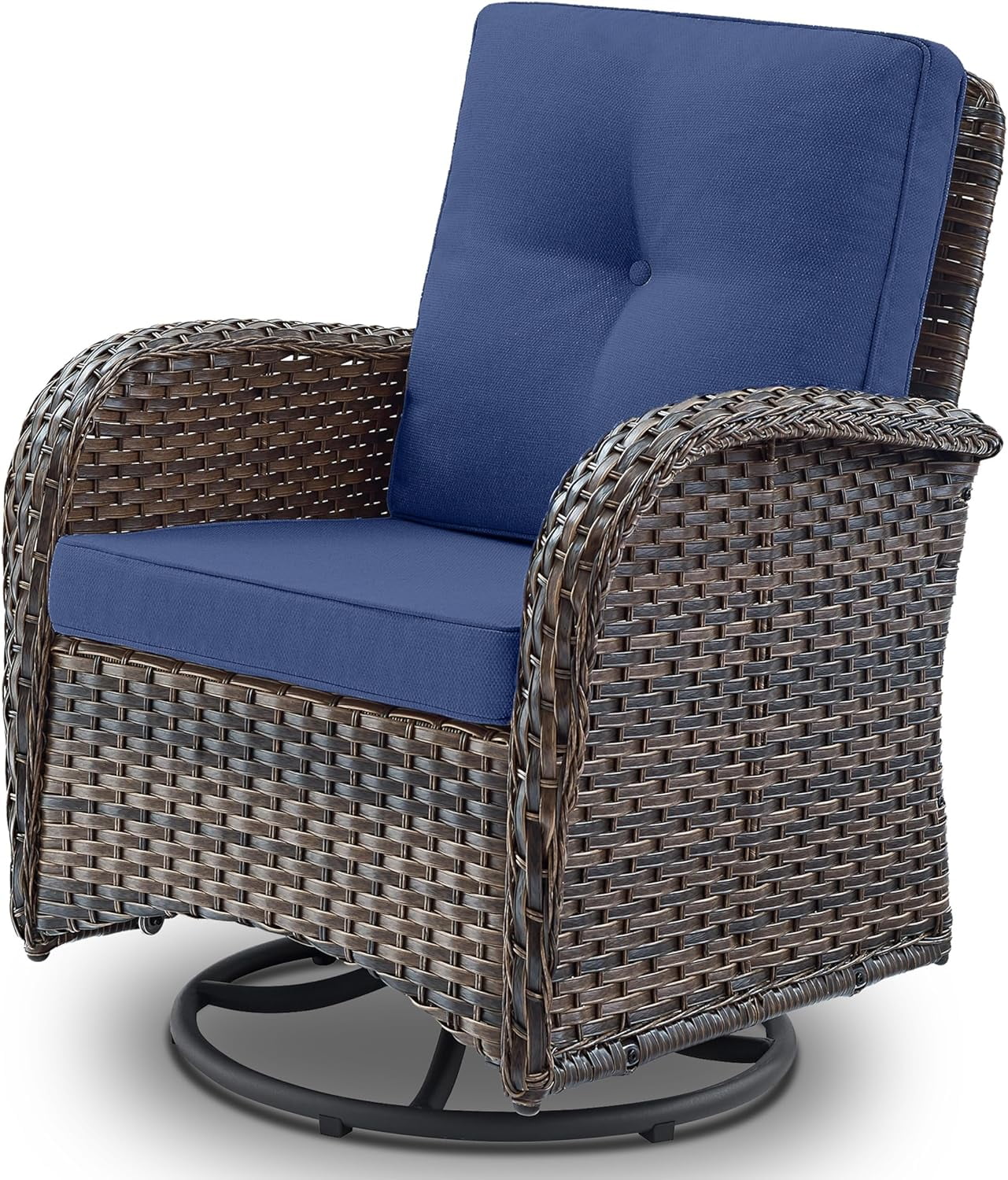 Patio Rocking Chairs Wicker Set - Outdoor Rocking Chairs Set of 2 with ...