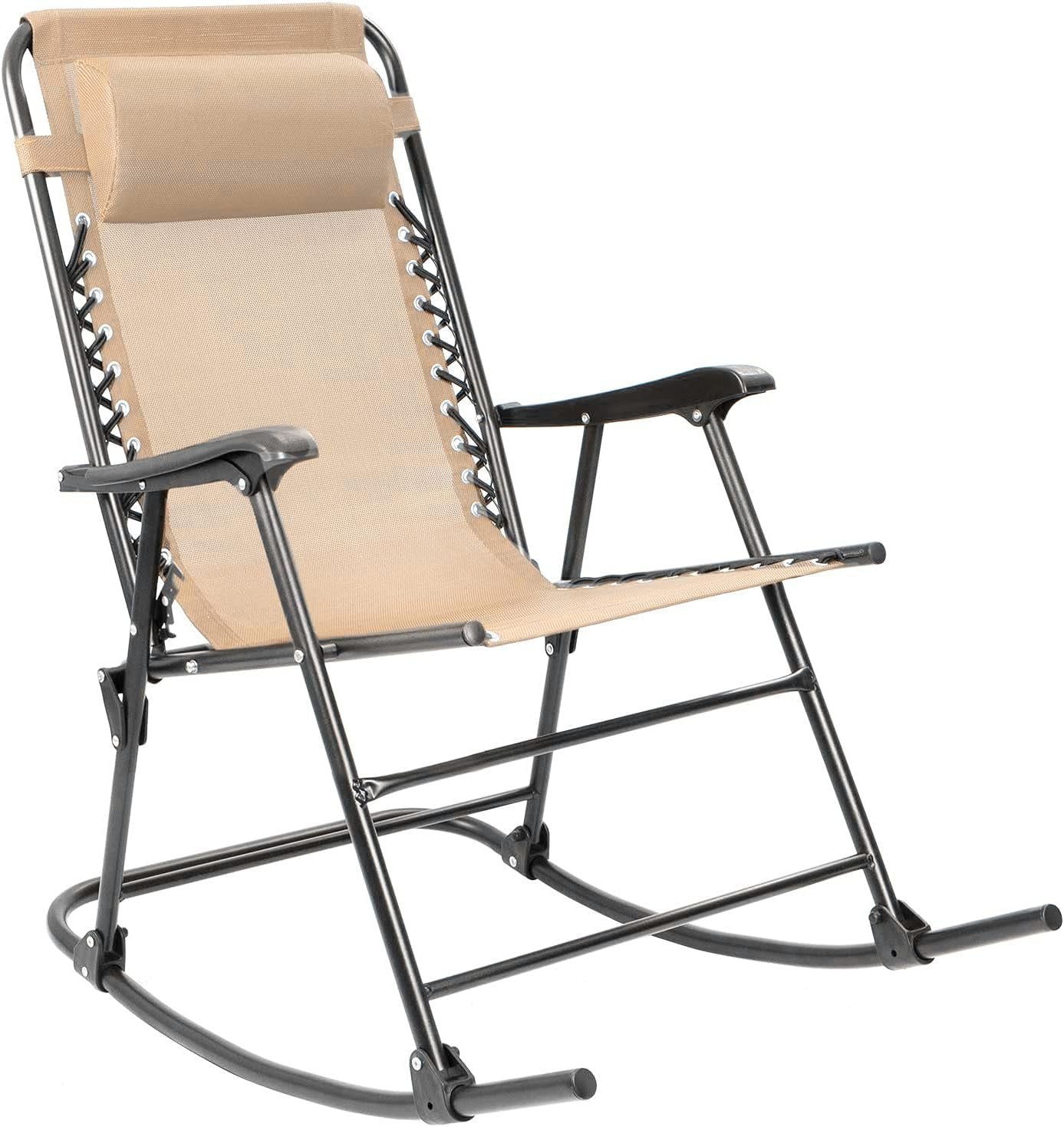 Patio Rocking Zero Gravity Chair Outdoor Wide Recliner Chair for Lawn ...