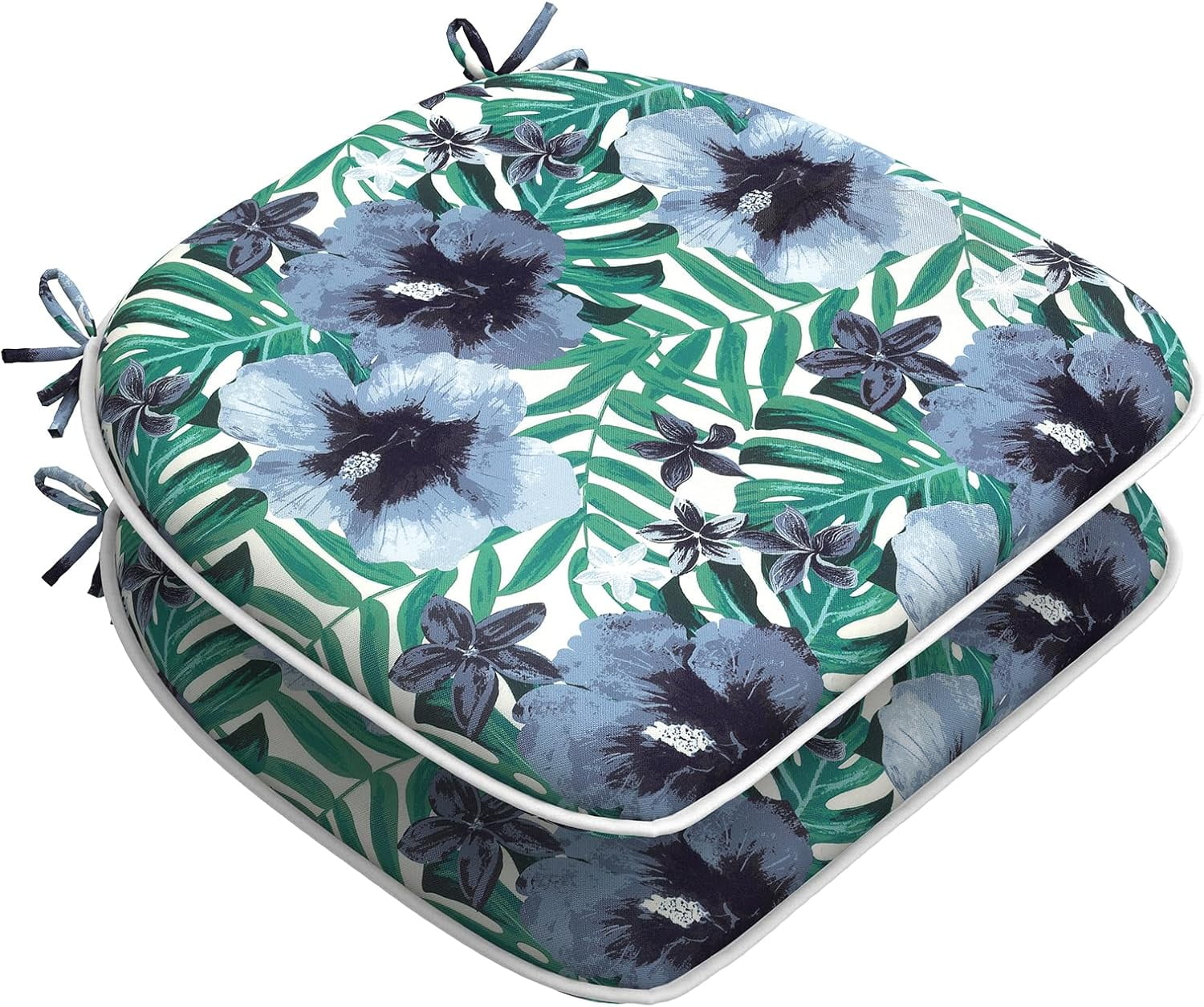 Patio Seat Cushions D16 X W17 Inches Outdoor Chair Pads All Weather ...