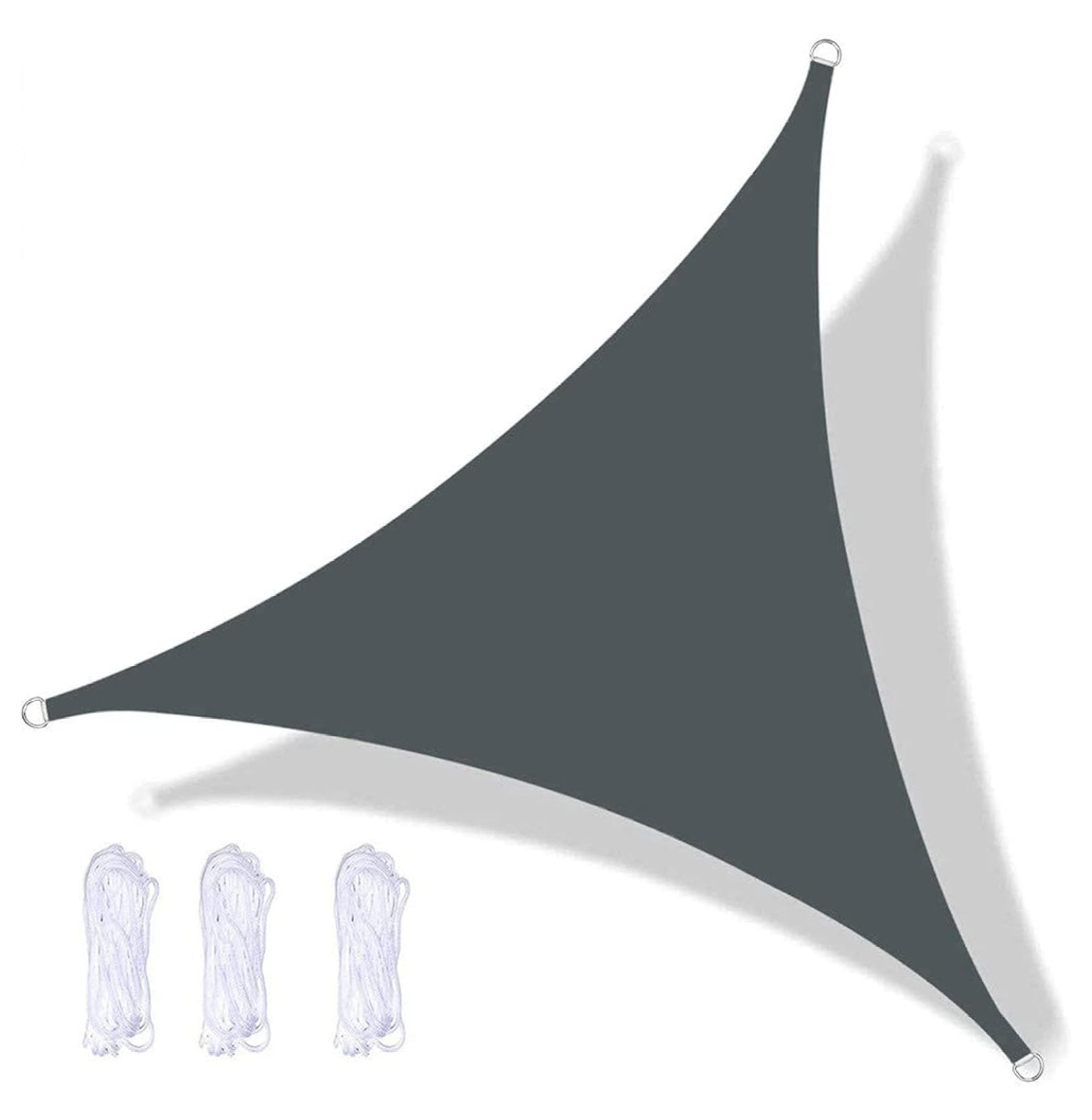 Patio Shade sail Triangle Outdoor 7' X7' X7', Sun Shade Sail Heavy Duty ...