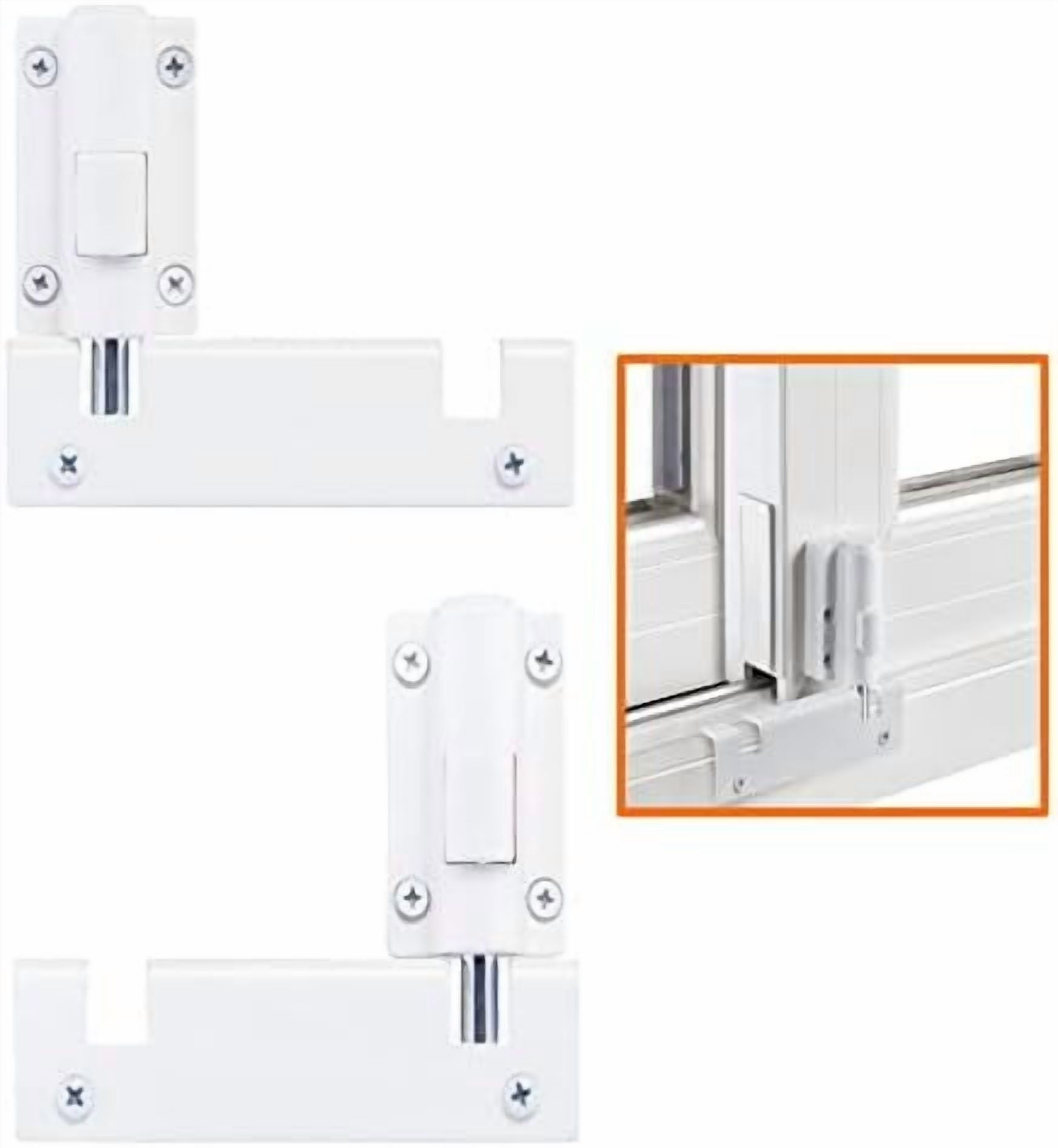 Patio Sliding Door Security Foot Lock Kick Lock, Fits on Top Rail ...
