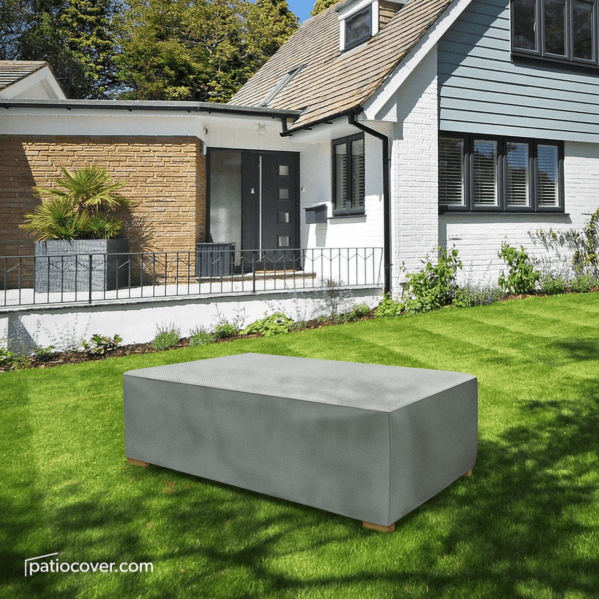 Patio Small Outdoor Ottoman Waterproof Ottoman Cover - Coffee Table ...