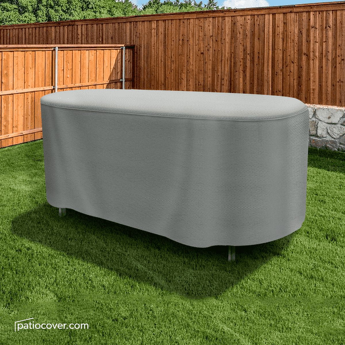 Patio Small Waterproof Oval Table Cover - Outdoor Patio Table Washable ...