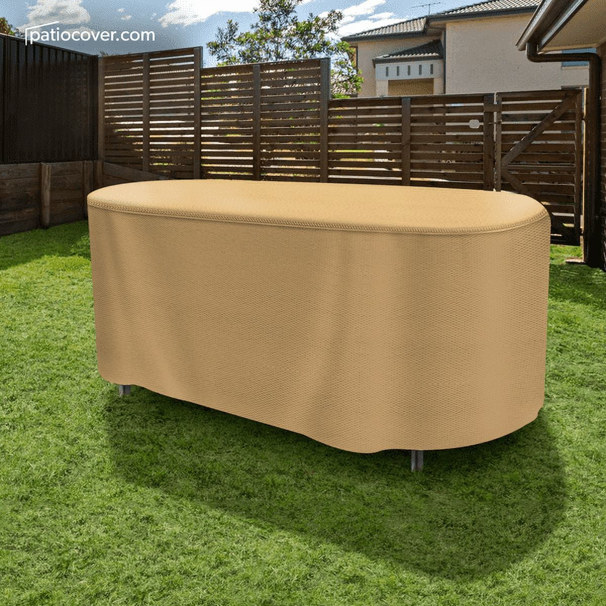 Patio Small Waterproof Oval Table Cover - Outdoor Patio Table Washable ...