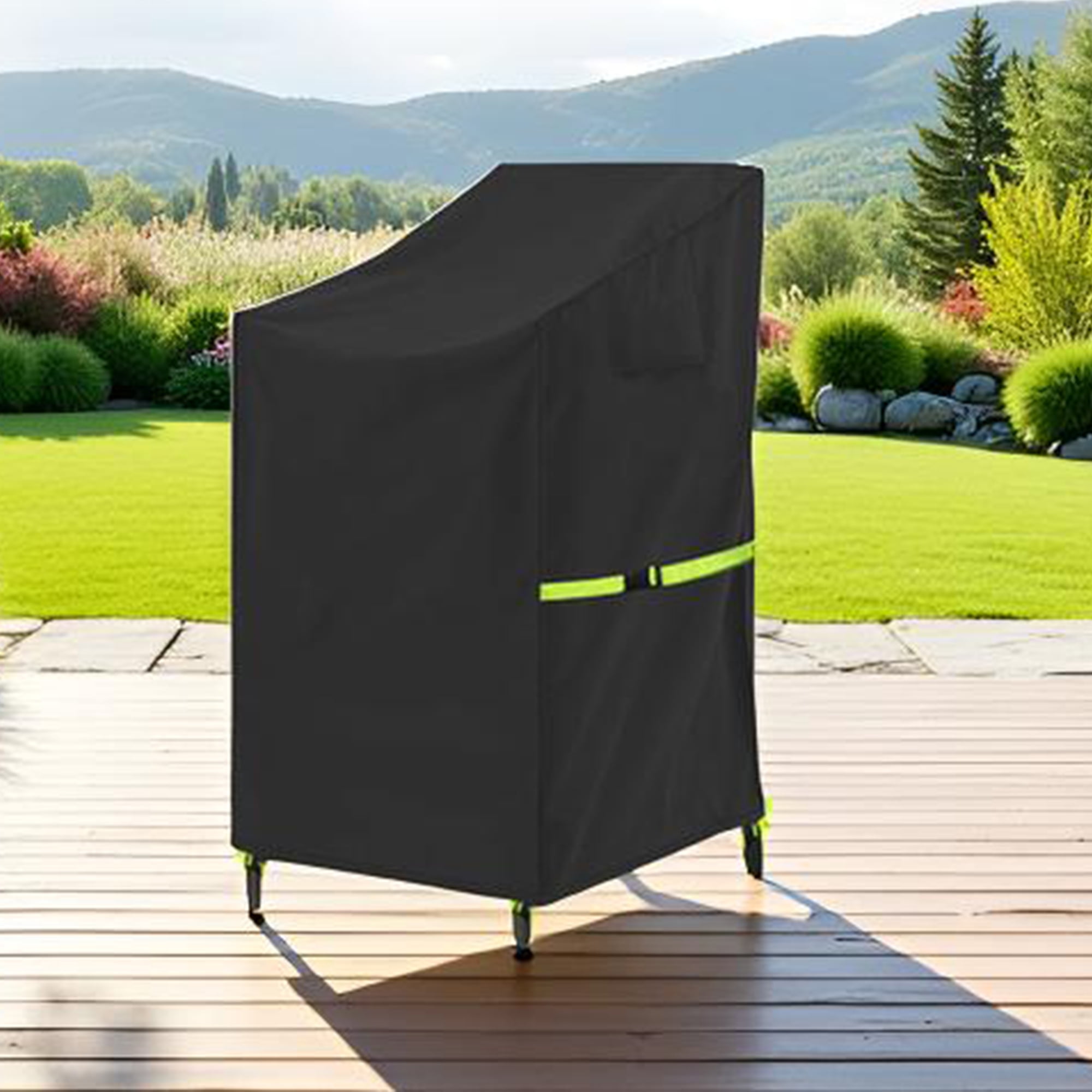 Patio Stackable Chair Cover - 600D High Back Outdoor Chair Cover ...