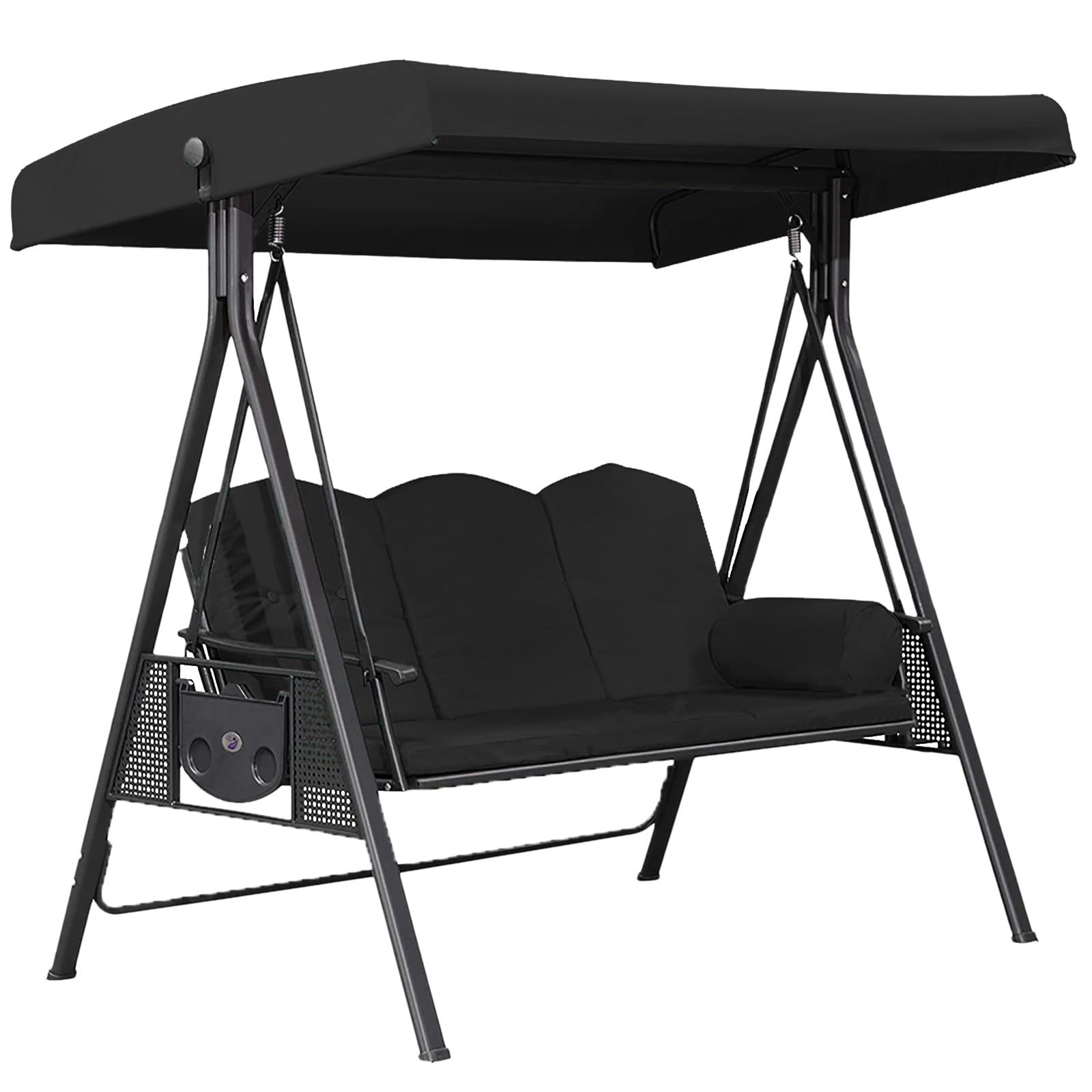 Patio Swing Canopy Replacement Cover 75" x 47.24", Waterproof 190T Polyester Top Cover for 3 ...