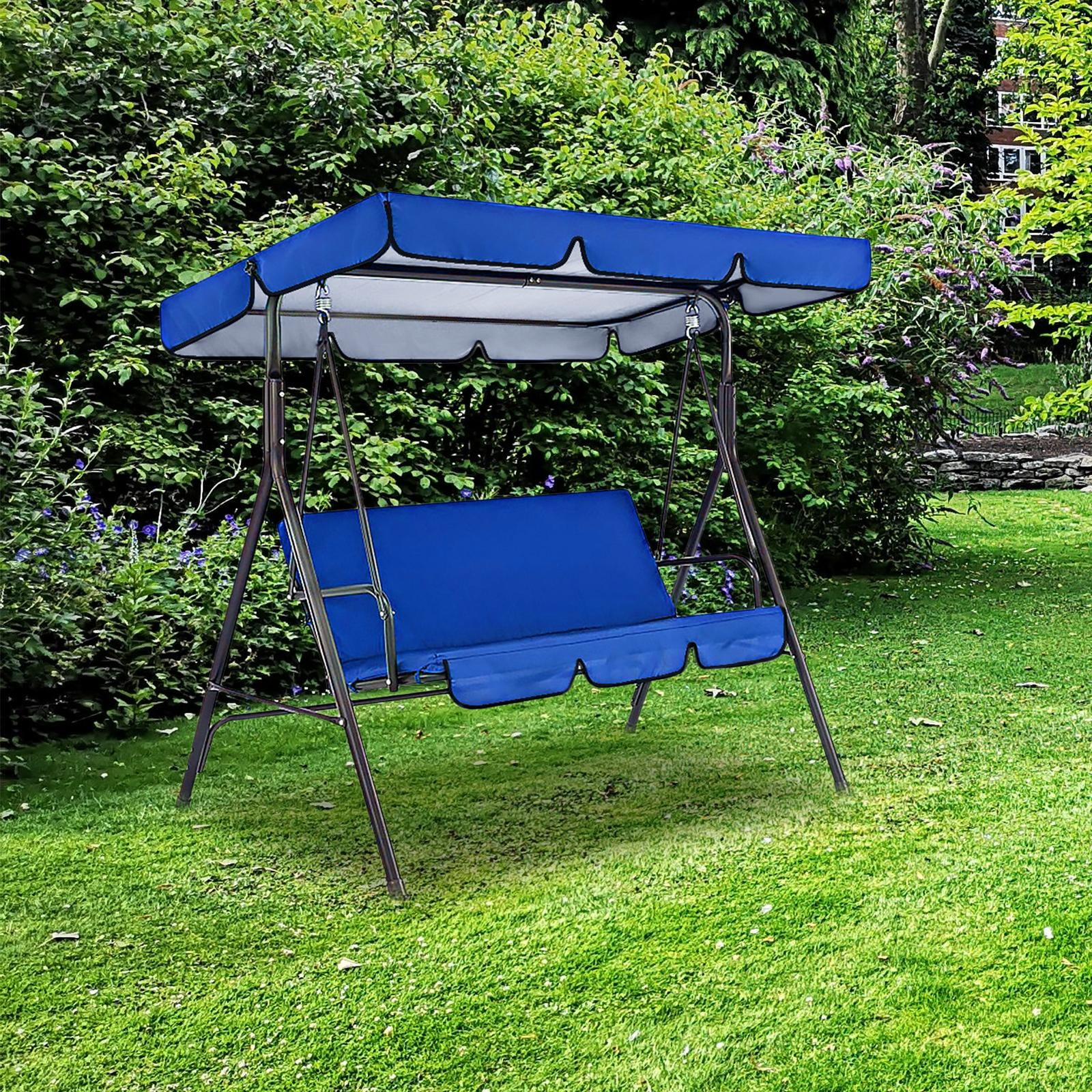 Patio Swing Cover Replacement,2/3 Seater Swing Canopy Cover Set (Swing ...