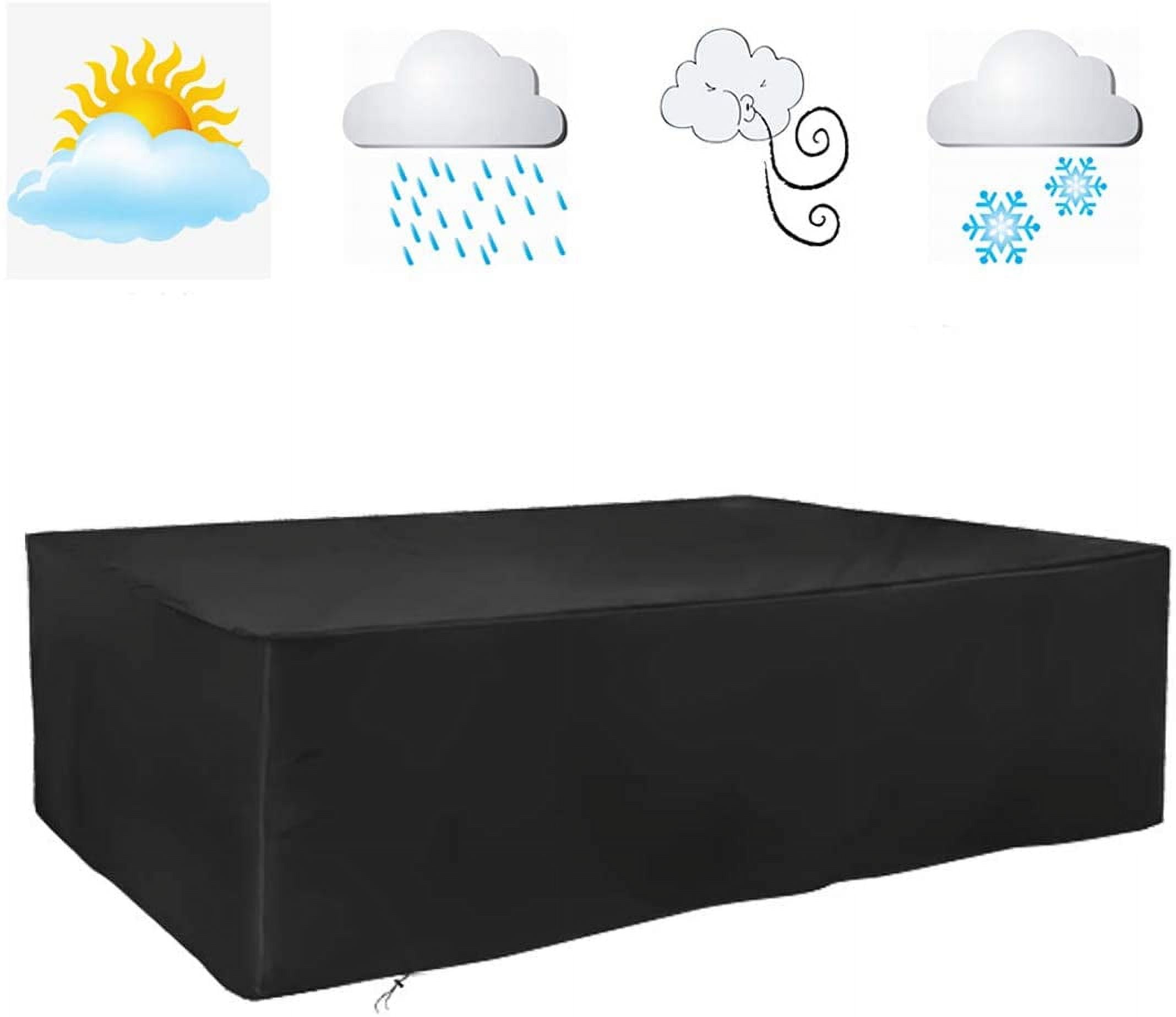 SHSLING Patio Table Cover Waterproof, Outdoor Rectangular Furniture ...