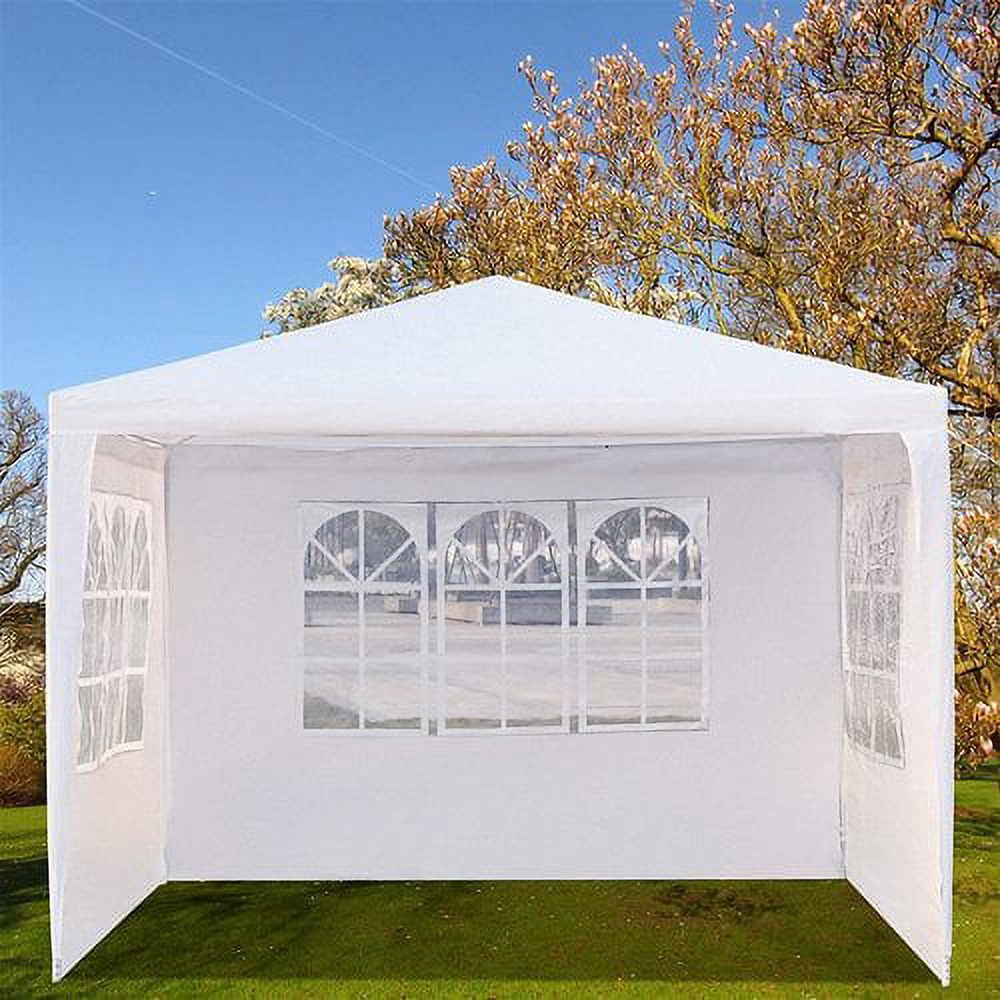 Patio Tents 10'x10' Party Tent with 3 Side Walls Outdoor Gazebo Canopy ...