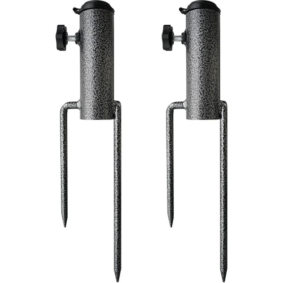 AMMSUN Patio Umbrella Steel Ground Anchor with Forks - Walmart.com
